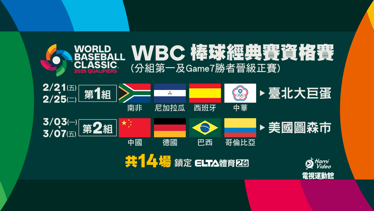 轉播表 - WBC資格賽線上看 | HamiVideo